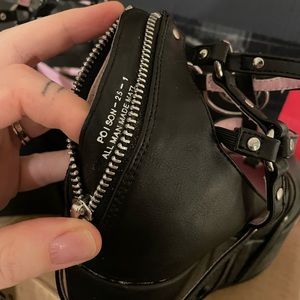 Demonia | Shoes | Rare White Demonia Stacks Platform Boots | Poshmark